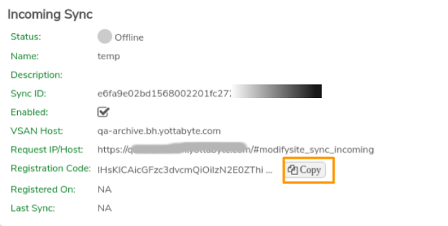 Product Guide - Configuring a Site Sync | VergeIO Wiki